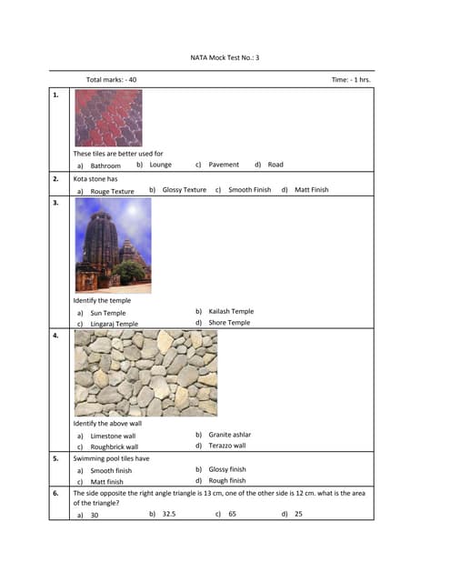 Nata drawing test1 | PDF