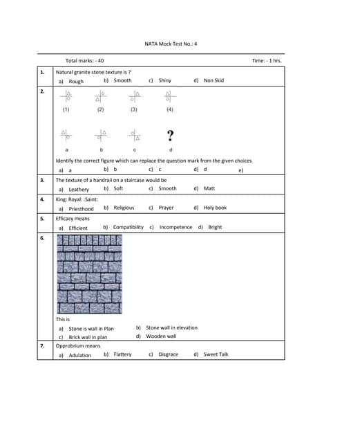Nata drawing test1 | PDF