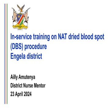 The NAT DBS procedure 2024of HIV Exposed infants.pptx