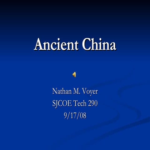 Ancient China 6th Grade | PPT