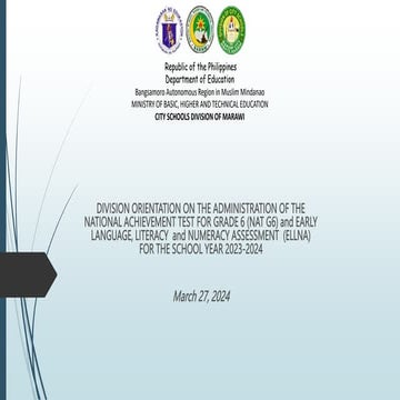 NAT G12 Orientation on It ls Conduct and Others | PPT