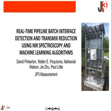 Real Time Pipeline Batch Interface Detection And Transmix Reduction Ppt