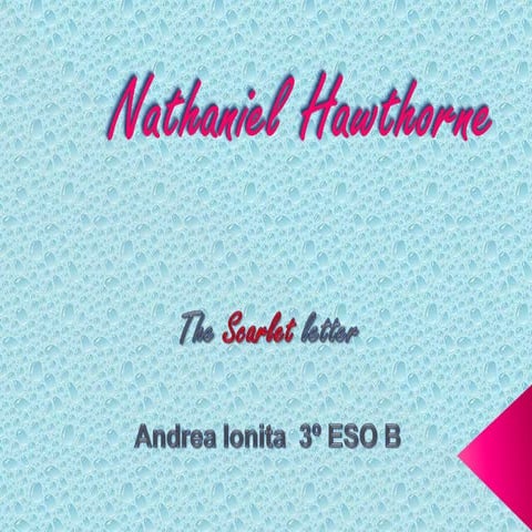 Nathaniel hawthorne (1) | PPT