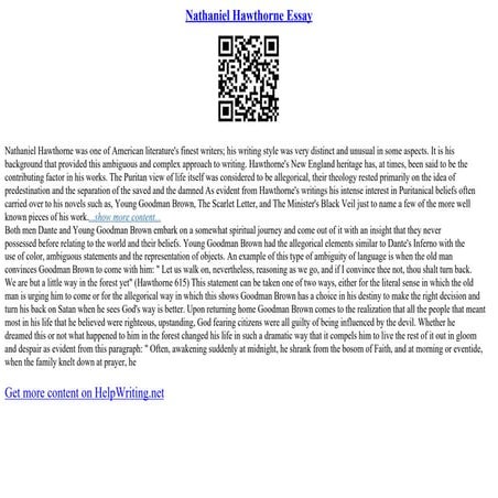 Nathaniel Hawthorne | PPTX