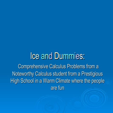 Nathans Calculus Project Final Ppt