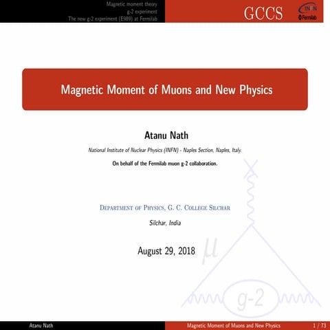 Magnetic Moment of Muons and New Physics | PPT