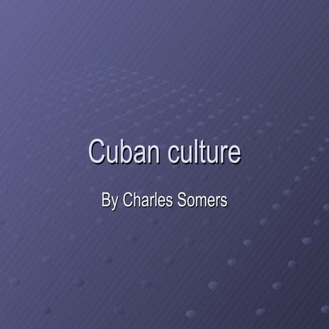 Cuban culture | PPT