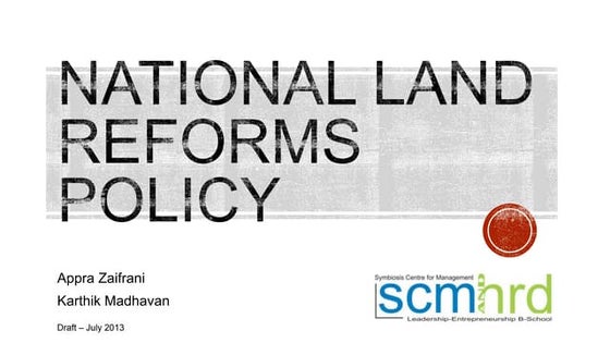 Comprehensive Agrarian Reform | PPT