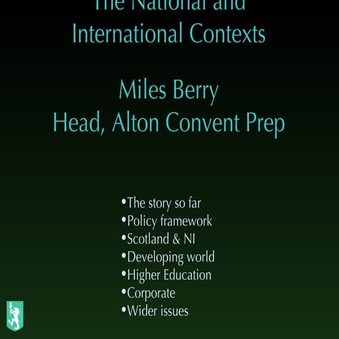 National And International Contexts | PPT