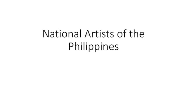 The national artist of the philippines.pptx