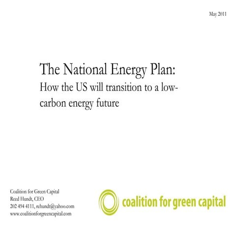 National Energy Plan | PPT | Gas and Electric | Home Utilities