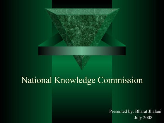 National knowledge commission | DOCX