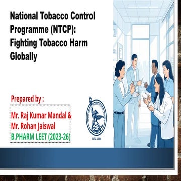 National tobbacco control programme | PPTX
