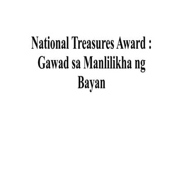 gamaba awardee and national artists of the Philippines | PPT