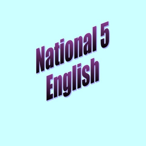 National 5 | PPT
