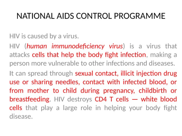 National AIDS Control Programme | PDF