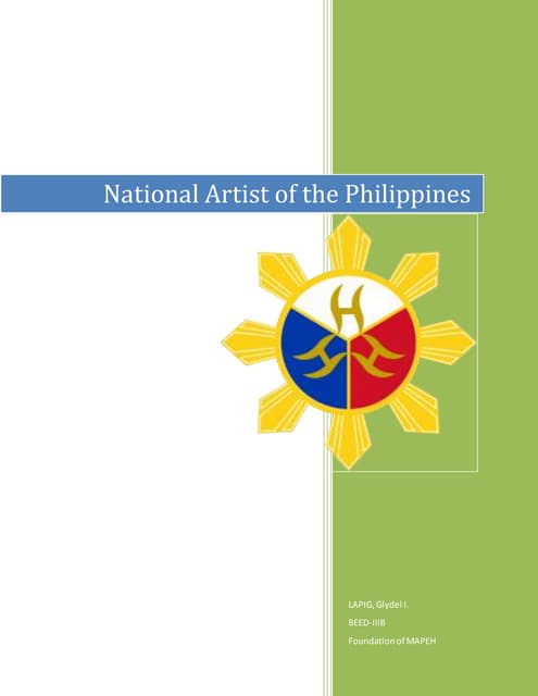 CONTEMPORARY PHILIPPINE ARTS FROM THE REGIONS NATIONAL-ARTISTS | PPT