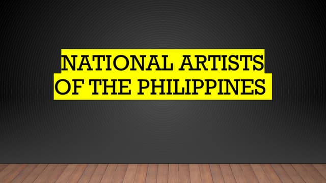 The national artist of the philippines.pptx