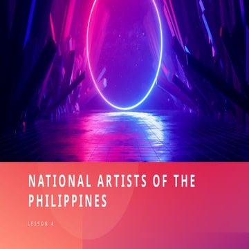 National Artists of the Philippines - CPAR | PPTX