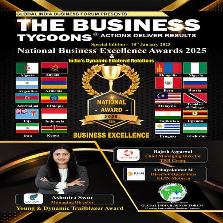 National Award for Business Excellence, Delhi, 2025 Magazine | PDF