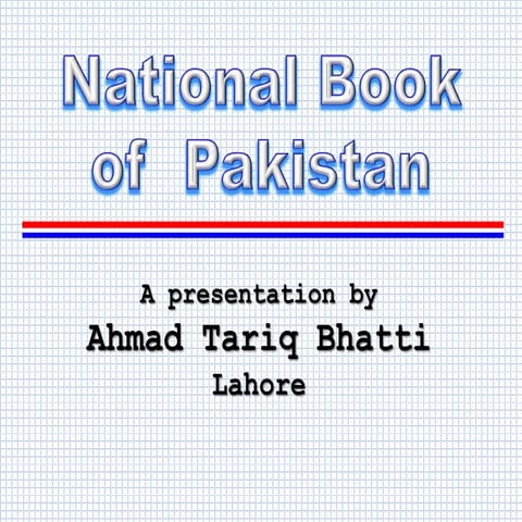 National Book of Pakistan | PPT