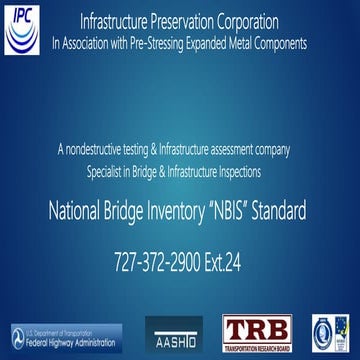 National bridge inventory inspections go robotic | PPT