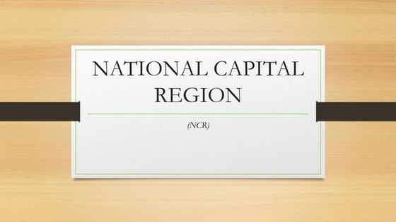 The literature of national capital region (introduction) | PPTX | Books ...