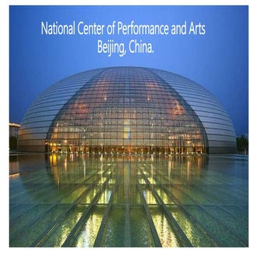 National center of performance and arts | PPTX