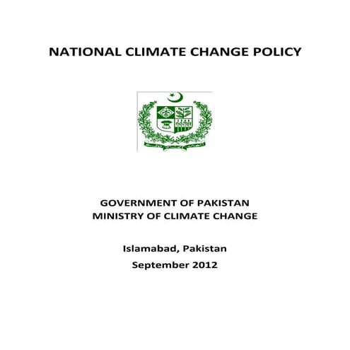 National climate change_policy | PDF