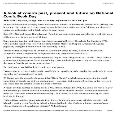 National comic book day | PDF