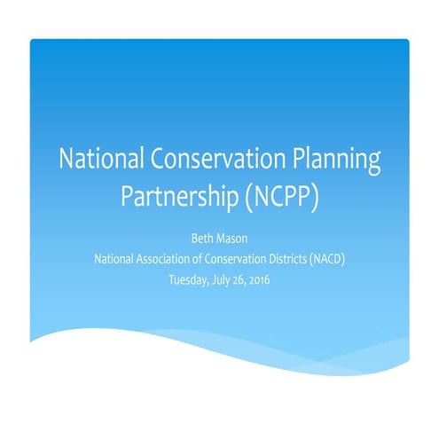 National conservation planning partnership mason | PDF