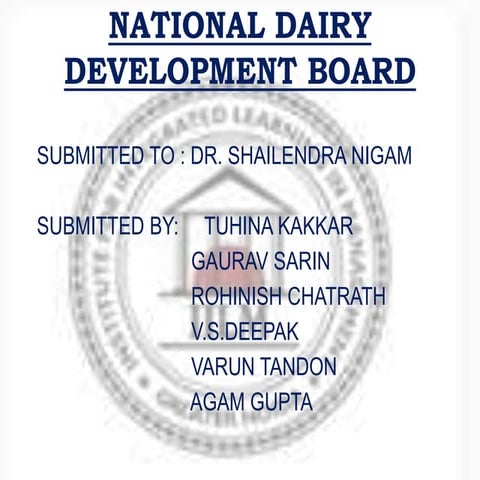 National dairy development board | PPTX