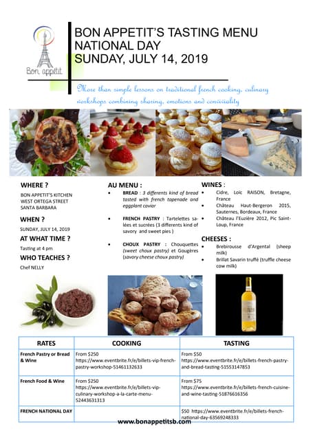 BON APPETIT'S MENU 2020 JANUARY AND FEBRUARY | PDF