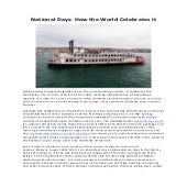 National days ,how the world celebrates it | PDF | Australia and ...