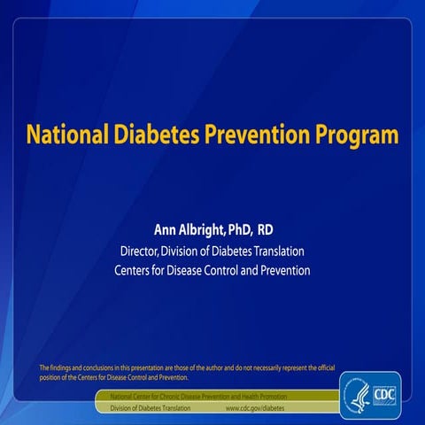The National Diabetes Prevention Program (National DPP) Training ...