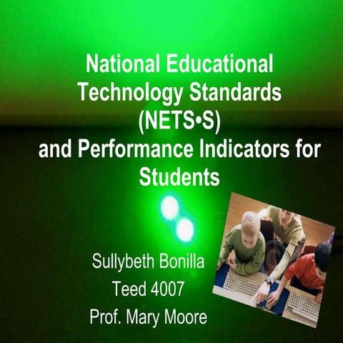 National Educational Technology Standards (Nets•S) | PPT