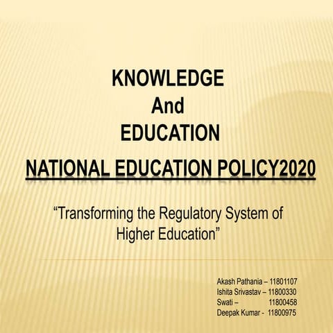 National Qualification Framework of Pakistan | PPTX