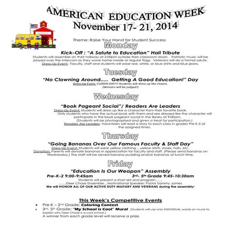 National American Education Week 2014 | PDF