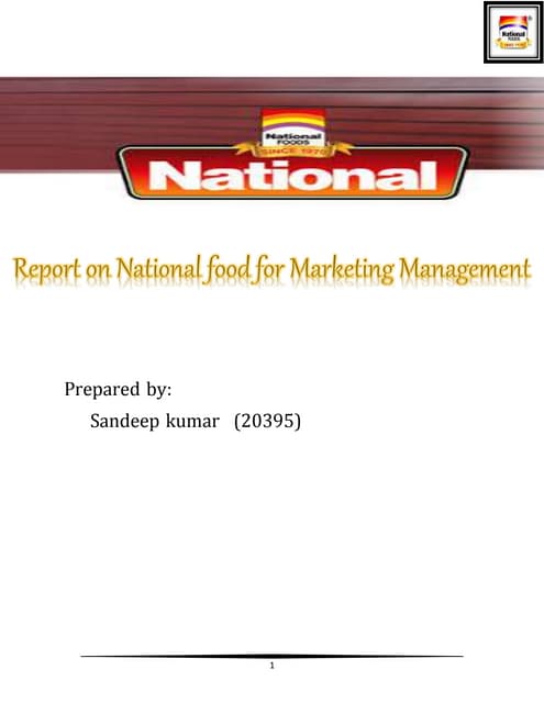National foods limited | PDF | Food Industry | Industries