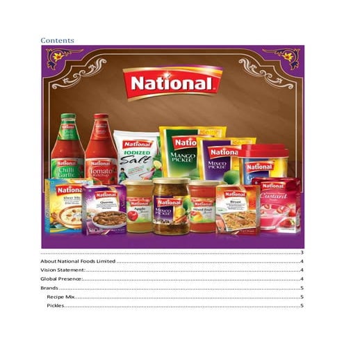 National foods, Financial Management Report | DOCX