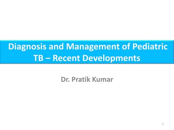 Revised definitions of tb cases and management as per ntep | PPTX
