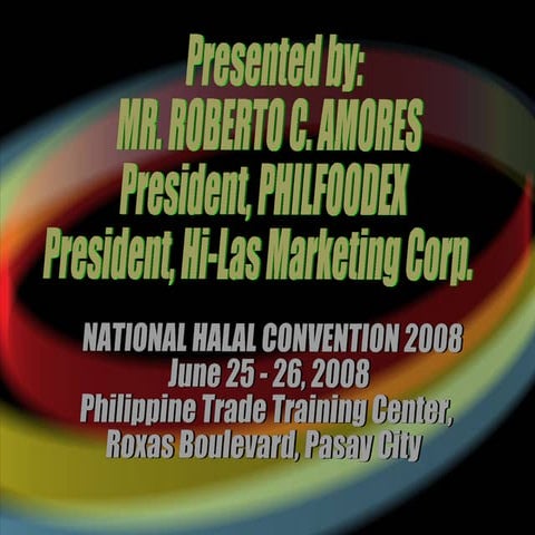 National halal convention | PPT