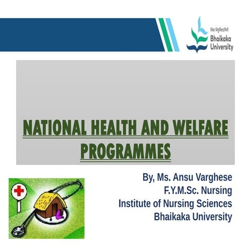 National health programme | PPTX