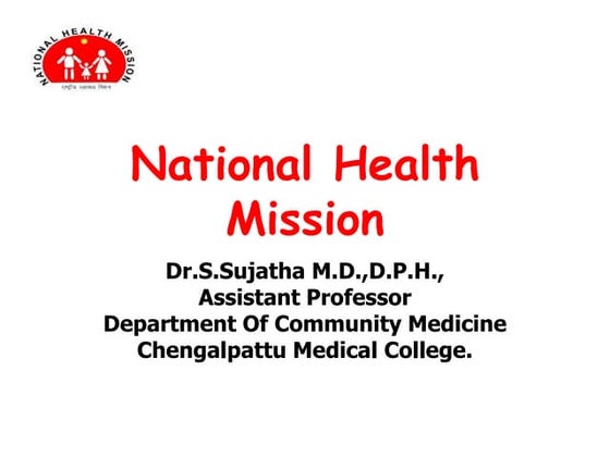 National Rural Health Mission | PPT