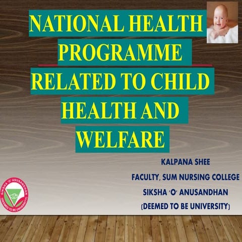 National Child Health Programme | PPTX