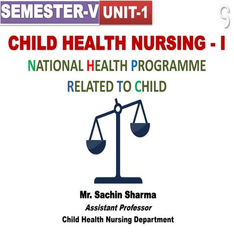 Maternal and child health programme | PPTX