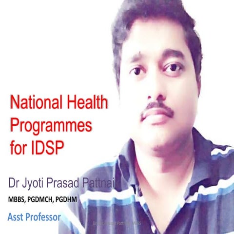 IDSP- Integrated Disease Surveillance Programme | PPTX
