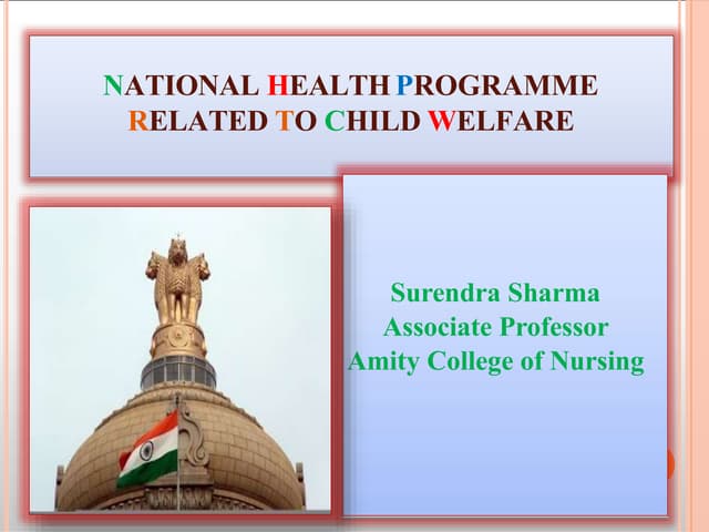 Maternal and child health programme | PPTX