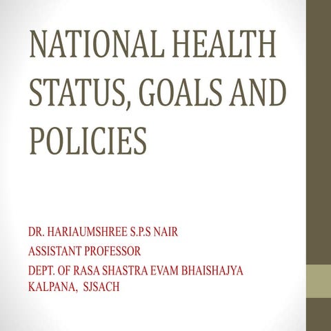 National Health Status, Goals and Policies.pptx