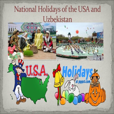 National holidays of the USA and Uzbekistan | PPT